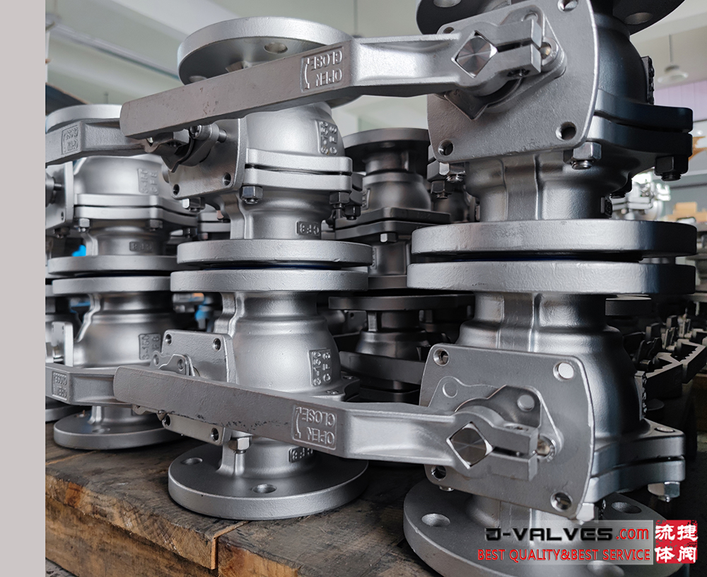 Silica sol stainless steel CF8 flange ball valve - J-Valves
